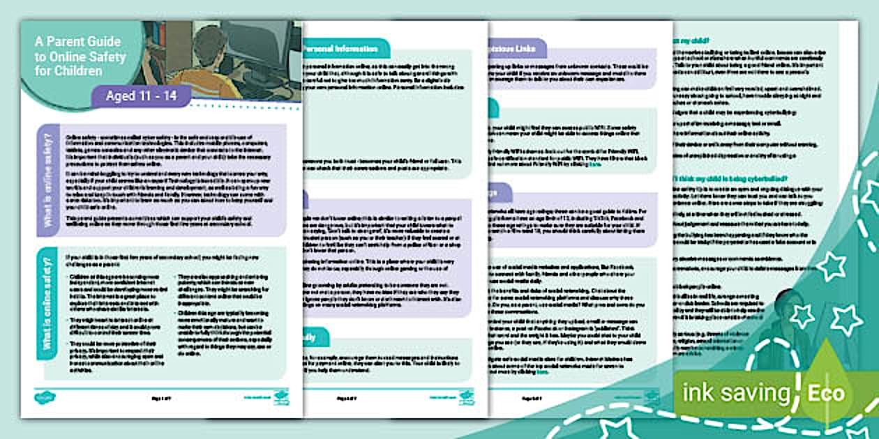 A Parent Guide to Online Safety for Children Aged 11 - 14
