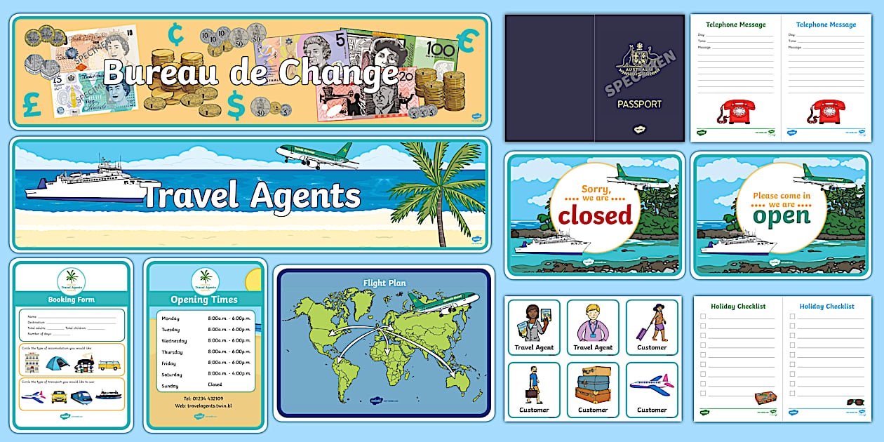 Travel Agents Role Play Pack