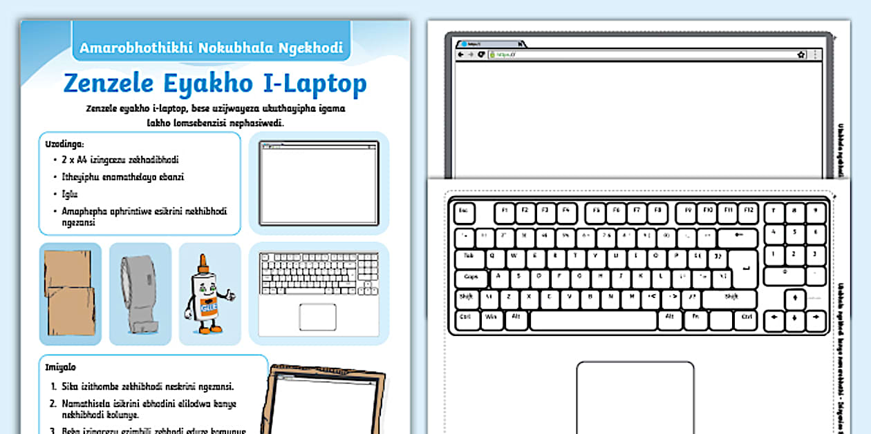 Amarobhothikhi Nokubhala Ngekhodi Yakha Imodeli ye-Laptop
