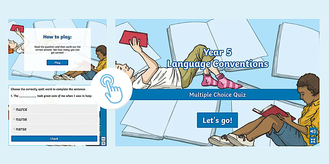 Year 5 Language Conventions Multiple Choice Quiz #2 - Twinkl