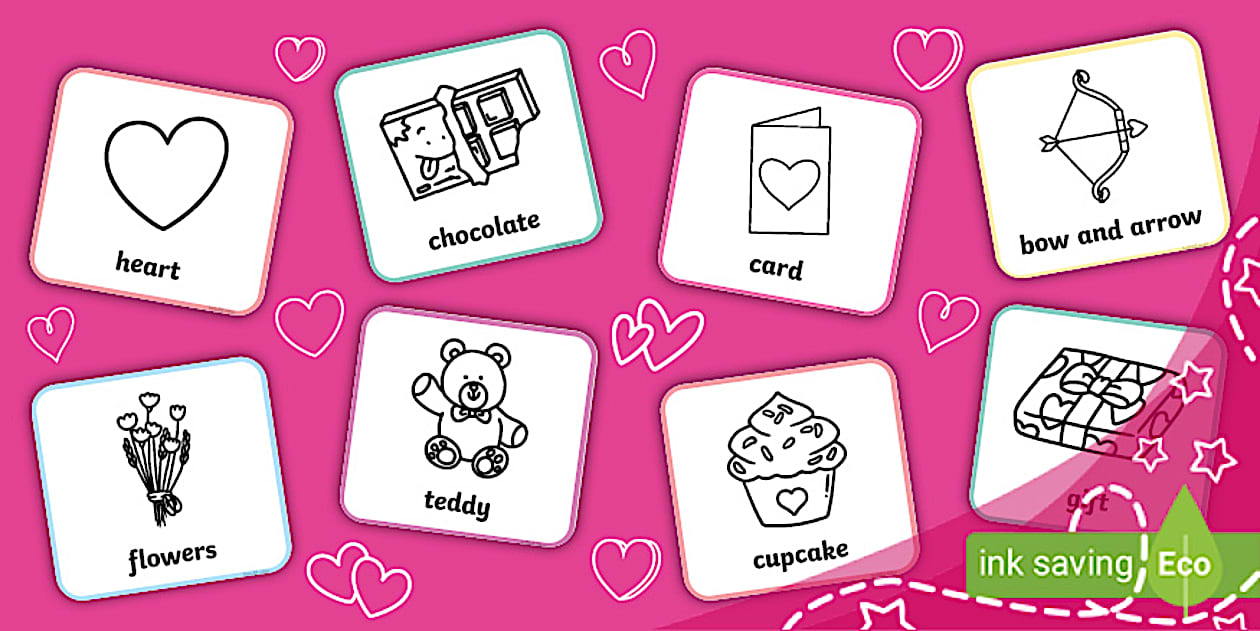 My First Valentine’s Day Flashcards (l'enseignant a fait)