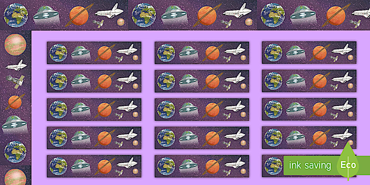 KS2 Space Display Borders (Teacher-Made) - Twinkl