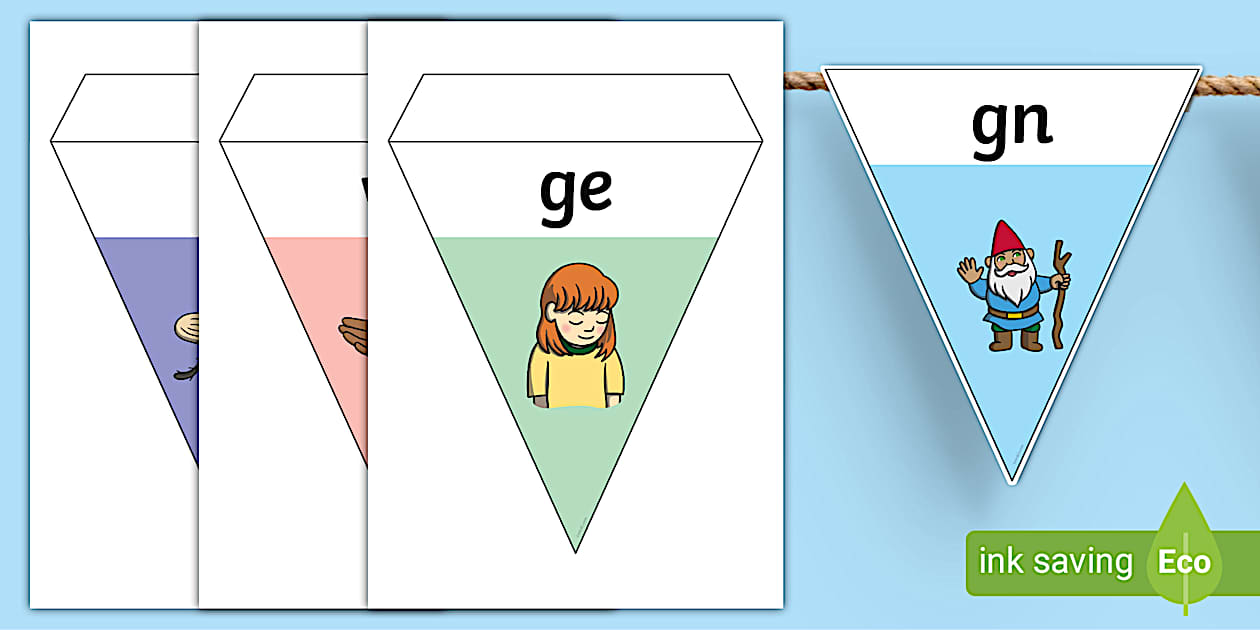 Level 6 Twinkl Phonics Display Bunting - KS1 Resources