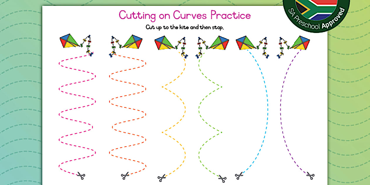Preschool: Cutting on Curves - Facing Opposite Directions