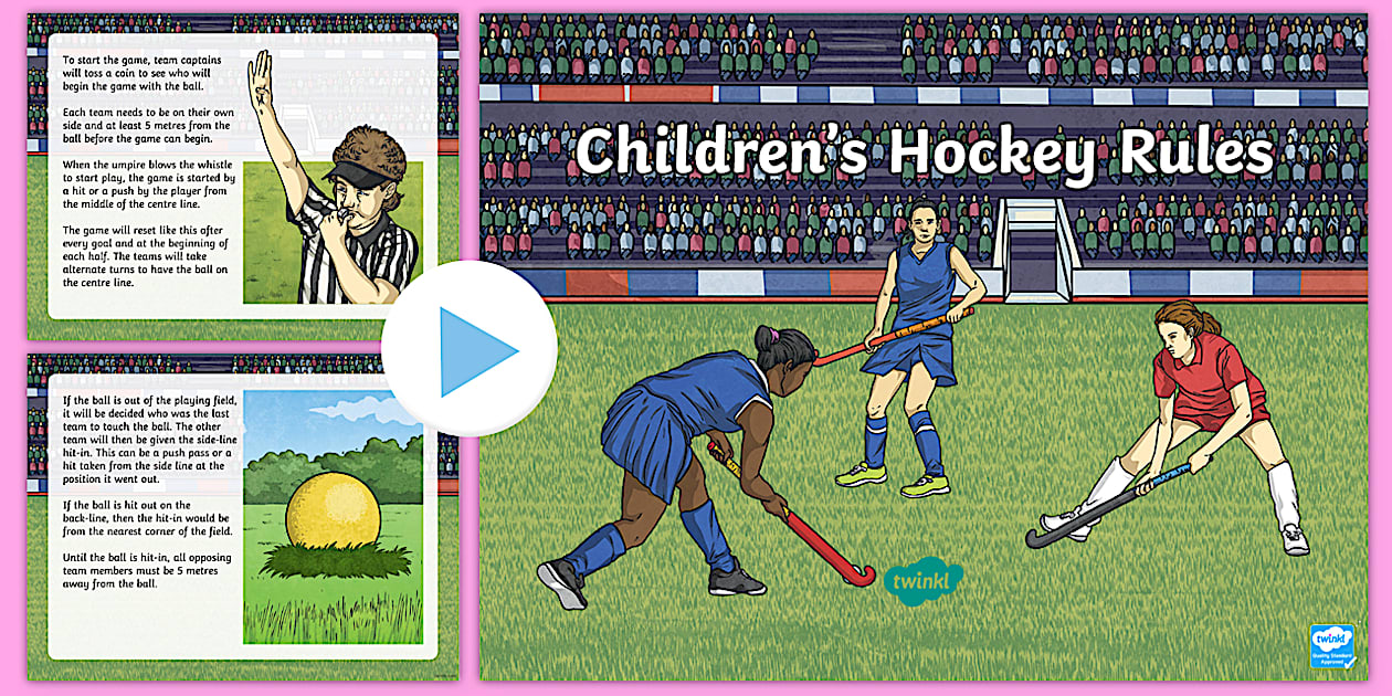 Children's Hockey Rules PowerPoint (Hecho por educadores)