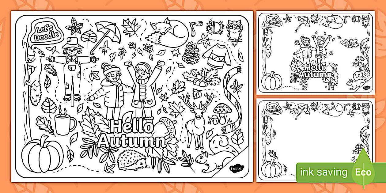 Autumn Colouring | Twinkl Resources (teacher made) - Twinkl