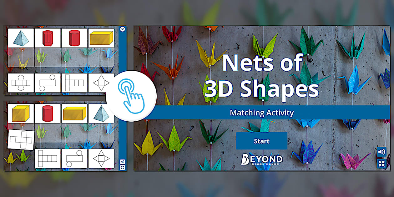 👉 Nets of 3D Shapes (teacher made) - Twinkl