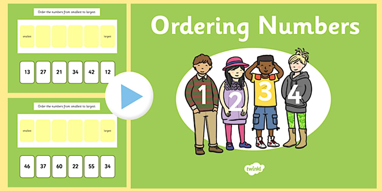 Ordering 2-Digit Numbers PowerPoint (teacher made) - Twinkl