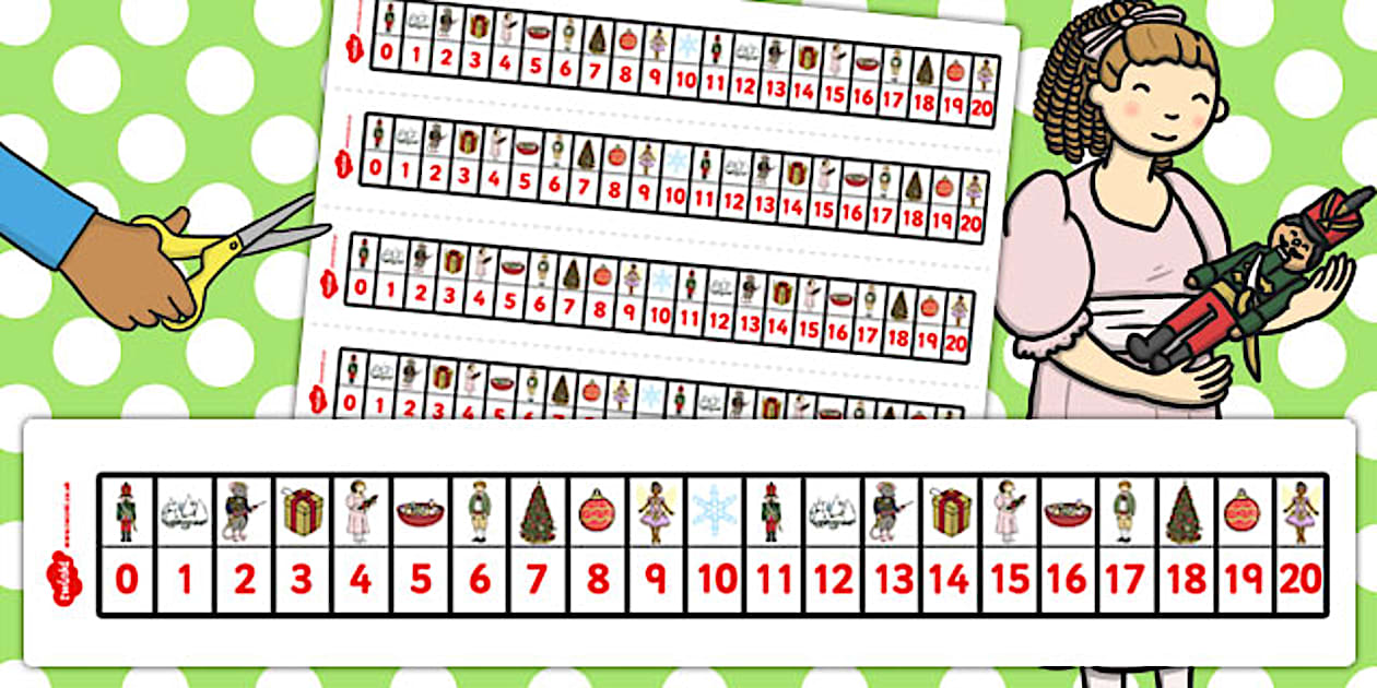 The Nutcracker Number Track 0-20 - Twinkl