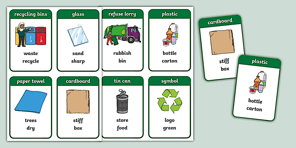 Recycling 'Leave It Out!' Game Cards (teacher made) - Twinkl