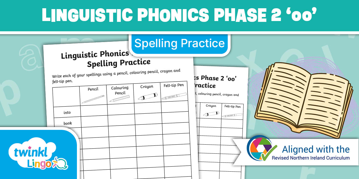 Linguistic Phonics Phase 2 ‘oo’ - Spelling Practice
