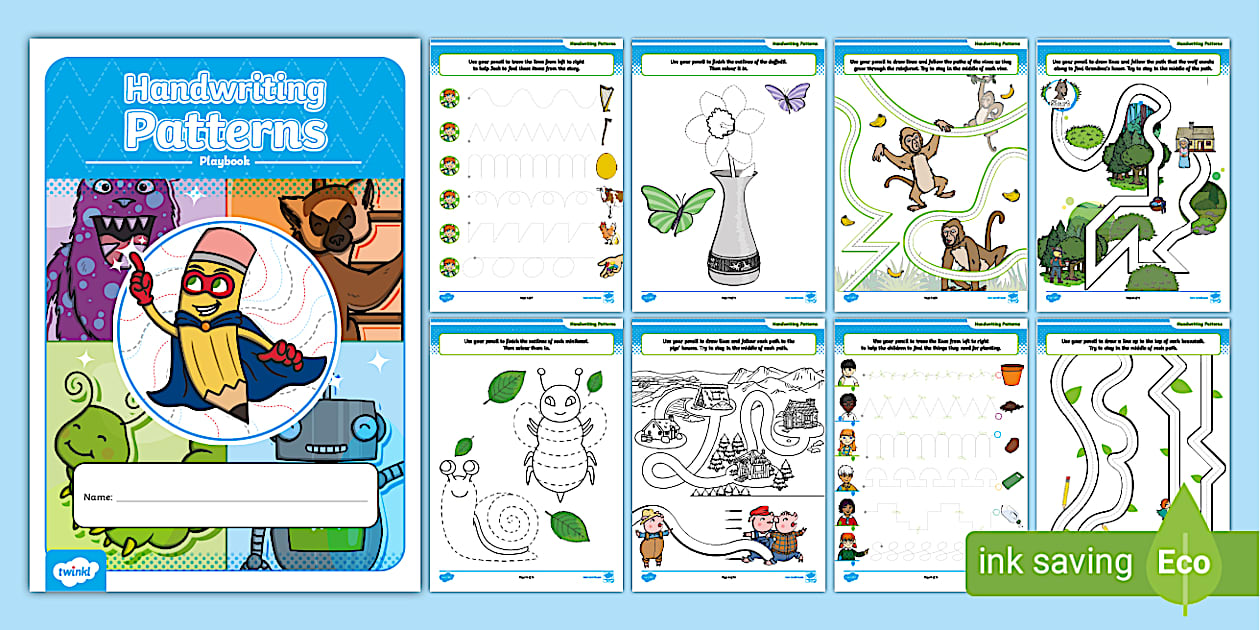 EYFS/KS1 Handwriting Patterns Playbook | Twinkl - Twinkl