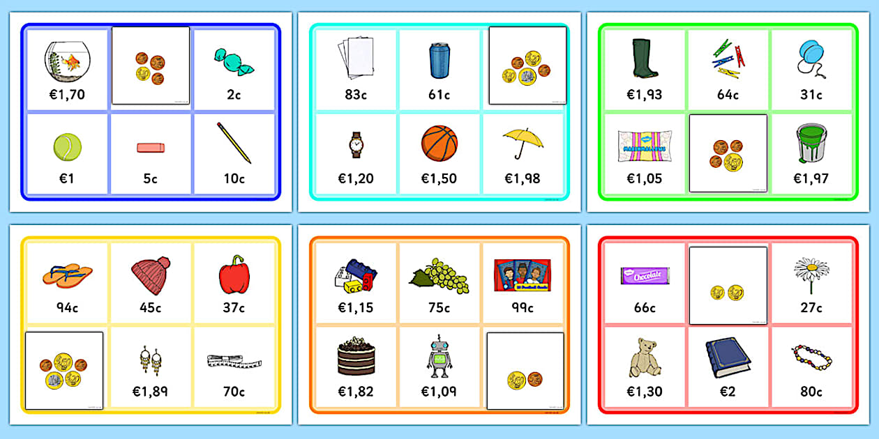 Toy Shop Bingo Euro and Cents (teacher made) - Twinkl