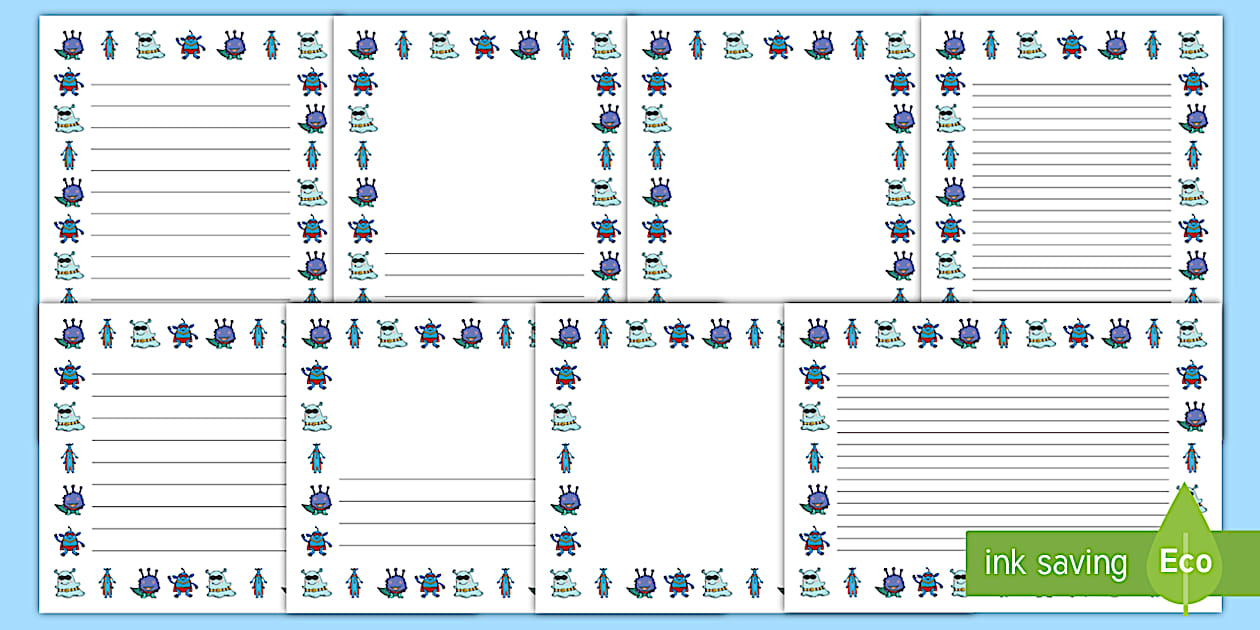 Aliens Assemble Page Border Pack (teacher made) - Twinkl