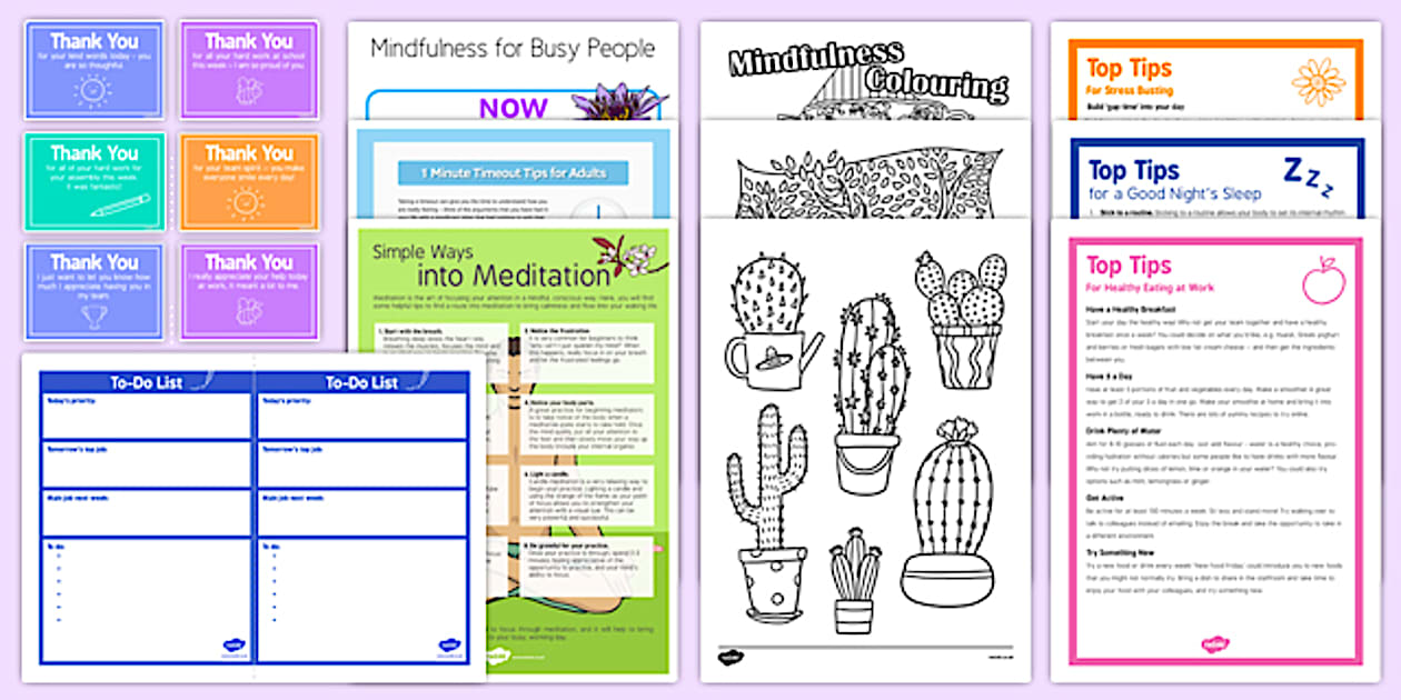 Teacher Wellbeing Ideas Pack – Twinkl Resources - Twinkl