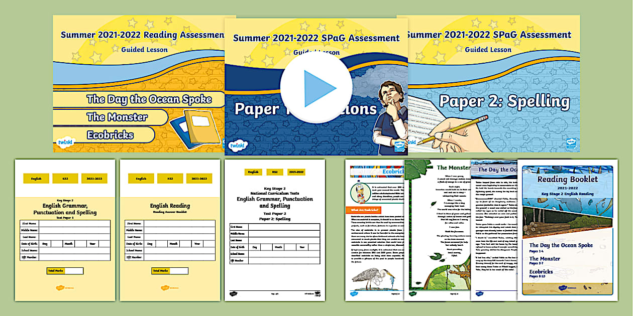 Year 6 SATs Survival: 2022 SPaG & Reading Assessment Pack