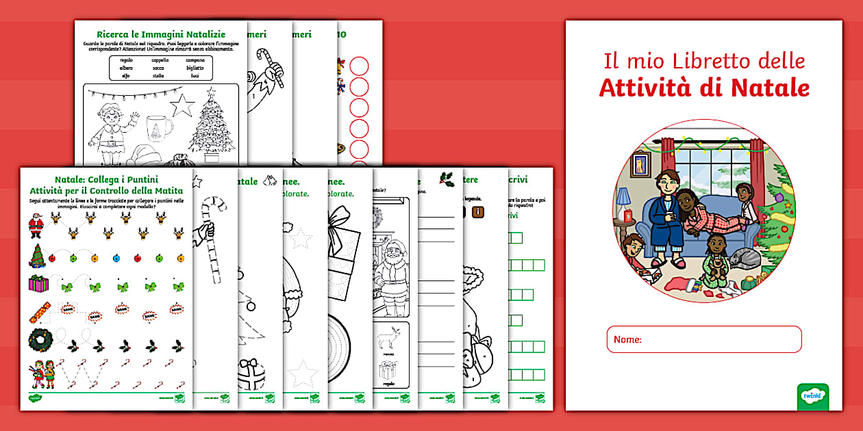 Libretto Attività Vacanze di Natale (teacher made) - Twinkl