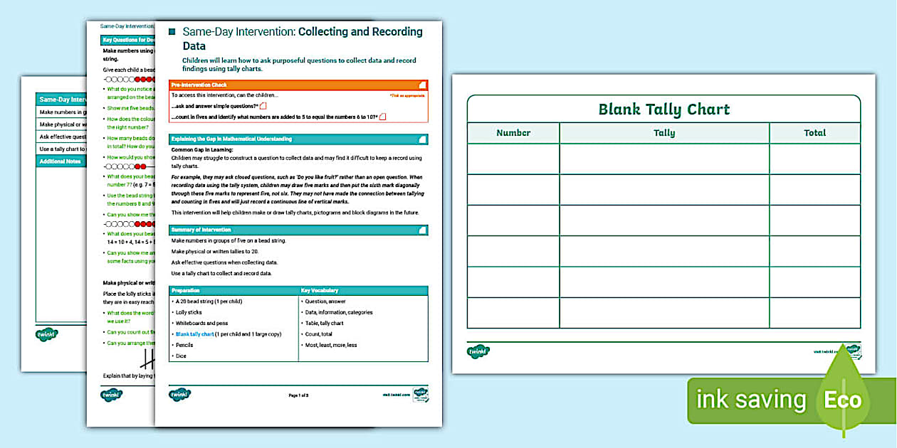 👉 Year 2 Maths Intervention: Collecting and Recording Data 👉 Year 2 Maths Intervention: Collecting and Recording Data