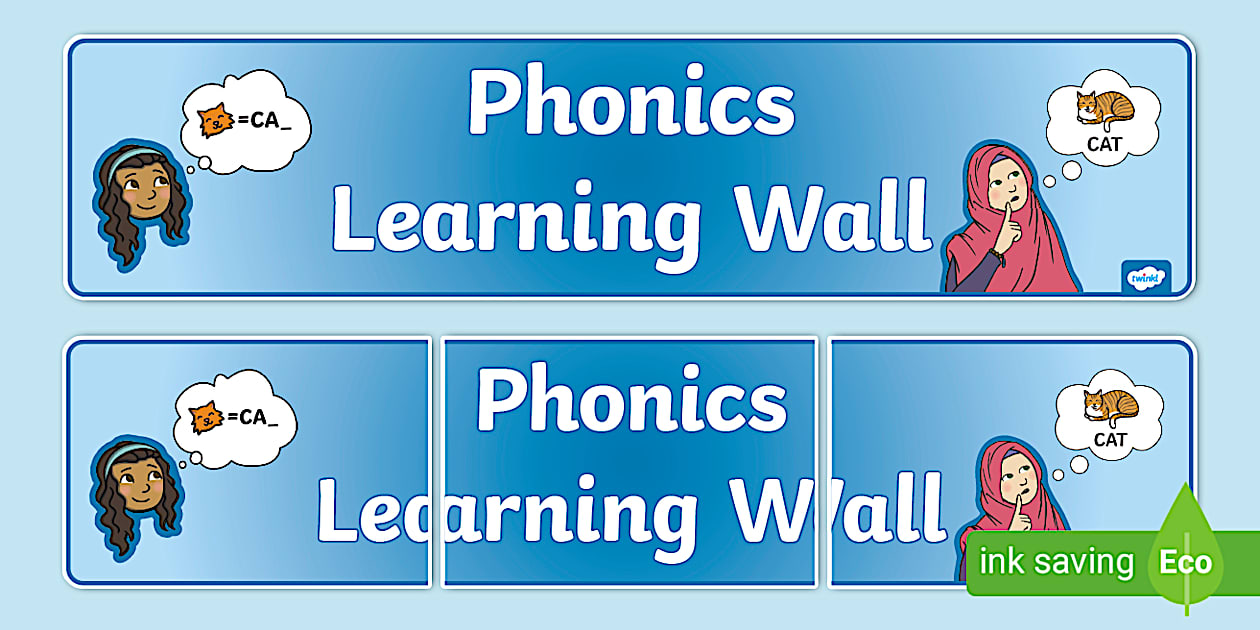 Phonics Learning Wall Display Banner (teacher made) - Twinkl