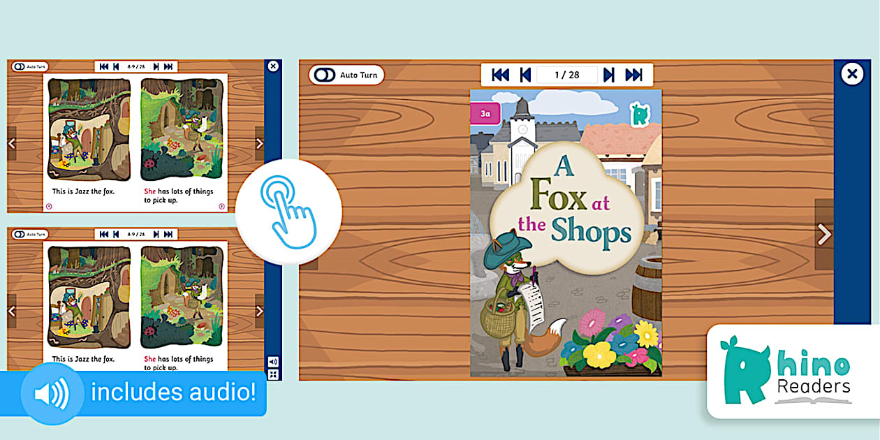 Level 3a Reading Book | A Fox at the Shops - Twinkl