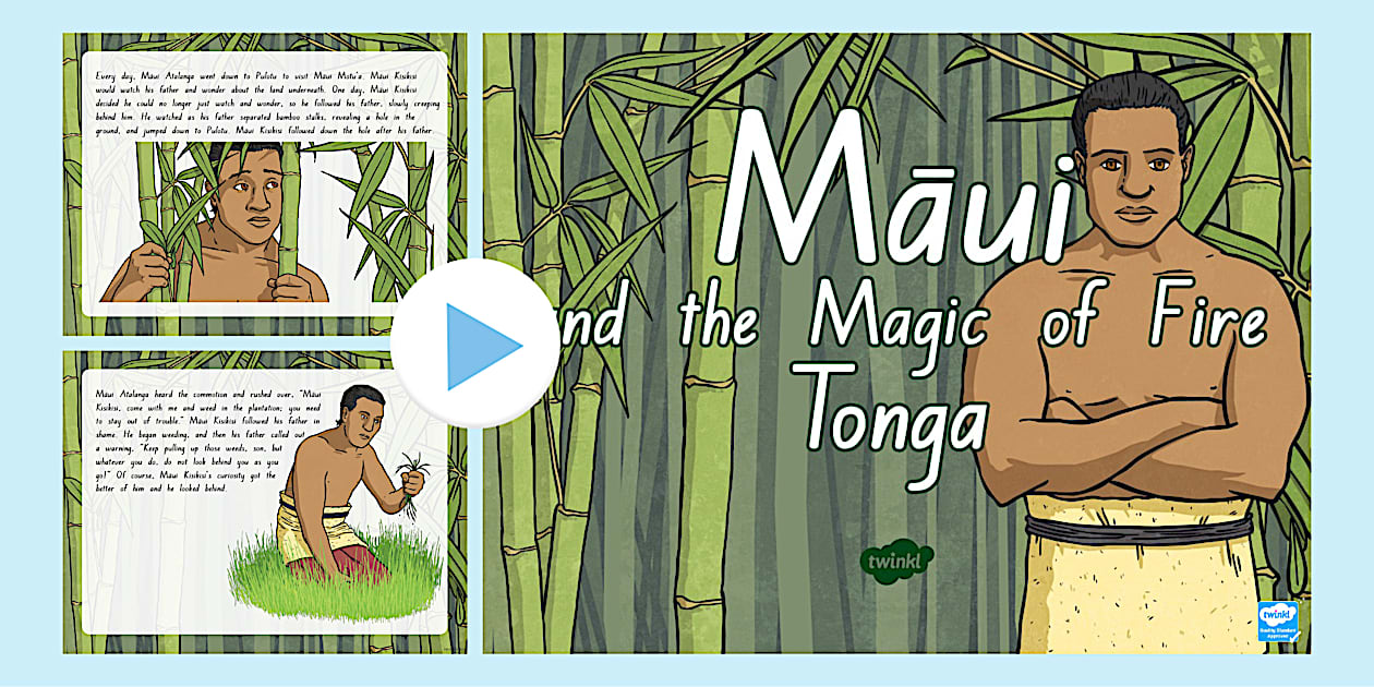 Tongan Stories: Māui and the Magic of Fire PowerPoint