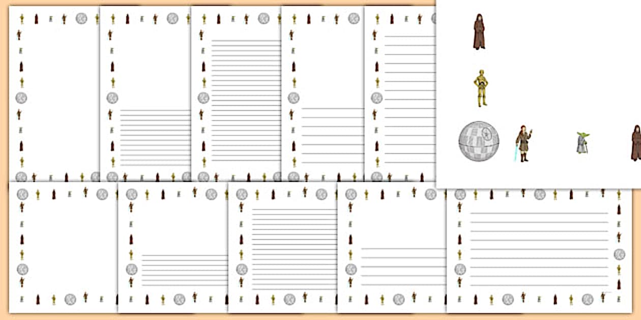 Editable Space Wars Themed Page Borders Pack - Twinkl