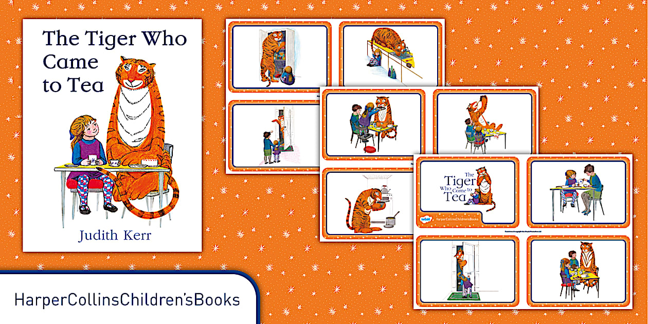 FREE! - The Tiger Who Came to Tea Sequencing Cards | Twinkl