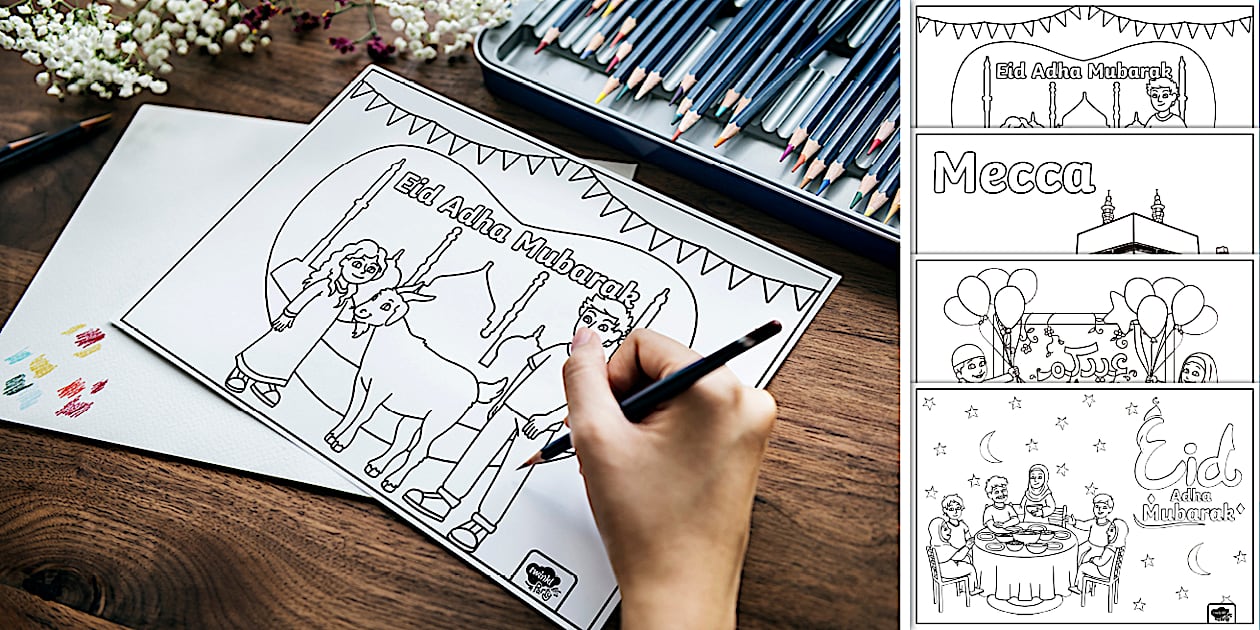Eid Al-Adha Colouring Sheets | Twinkl Party