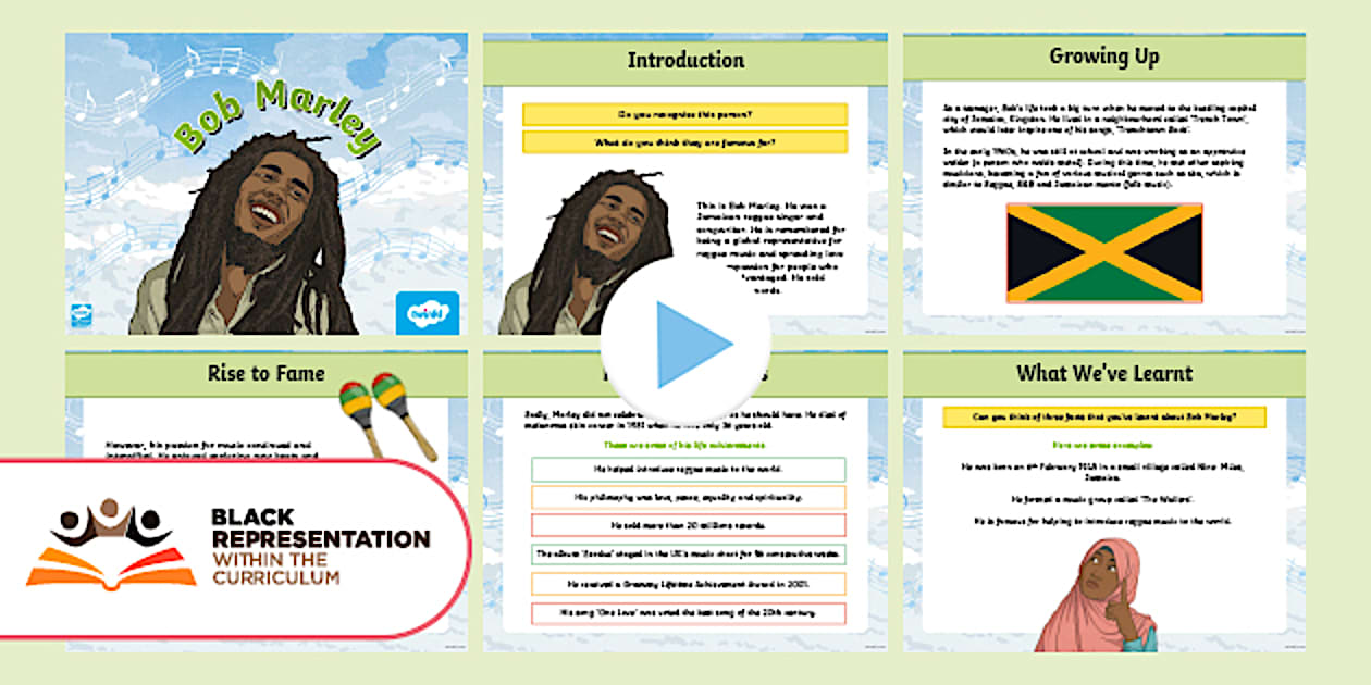 KS2 Bob Marley Presentation (teacher made) - Twinkl