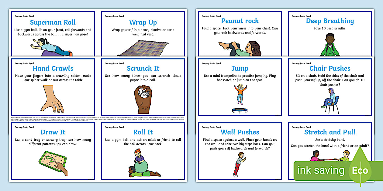 Sensory Brain Break Autism Activities - Twinkl NZ - Twinkl