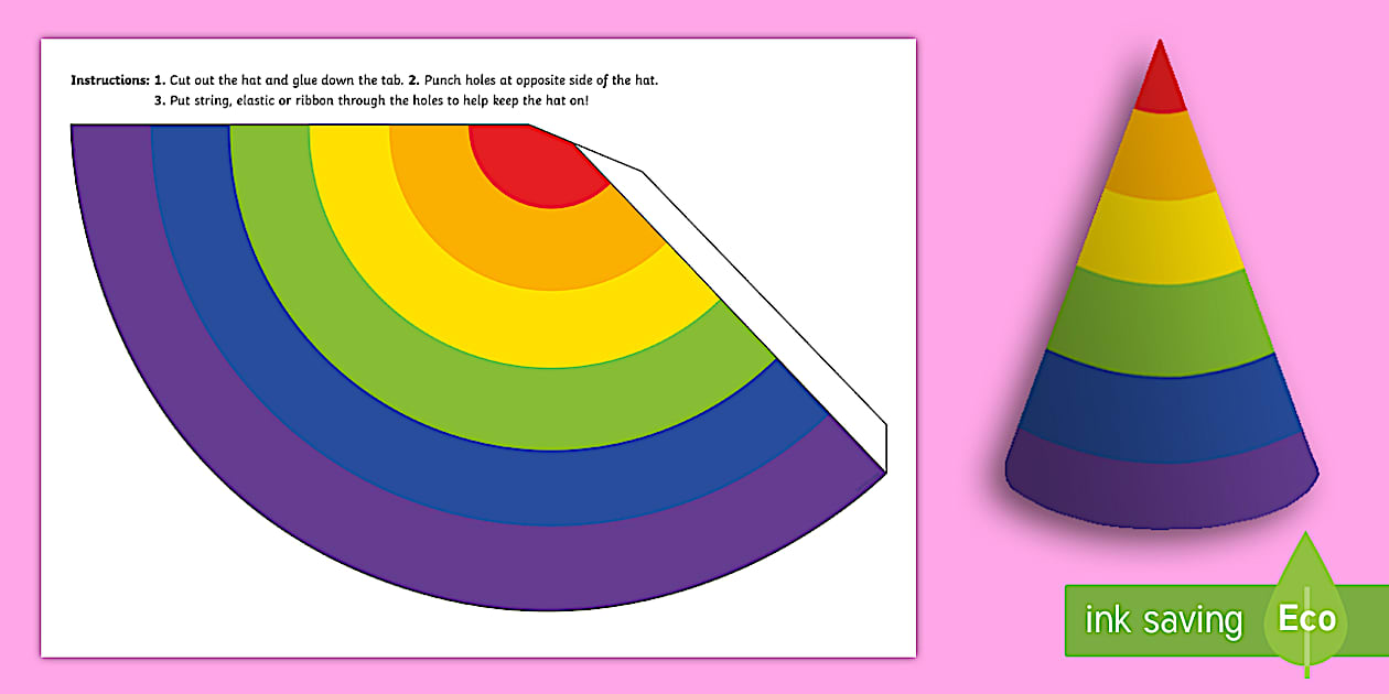 Party Hat Cut Out Template - Parents - EYLF (teacher made)