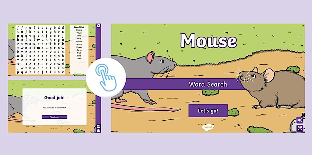 Interactive House Mouse Word Search | Twinkl | Virtual