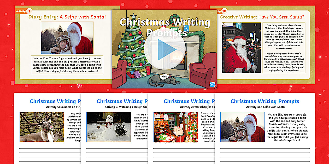 Christmas Writing Prompts Pack | Primary Resources - Twinkl