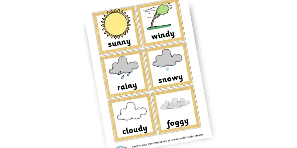 Weather Display Cards - Teaching Resources (teacher made)