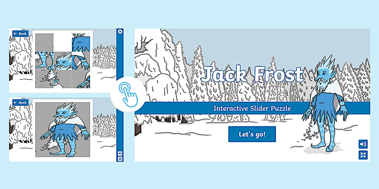Jack Frost Interactive Slider Puzzle (teacher made) - Twinkl