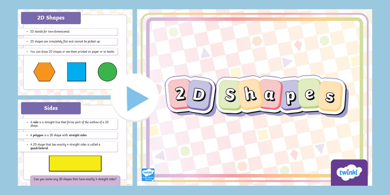 2D Shape Properties PowerPoint - Twinkl - KS1 - Twinkl
