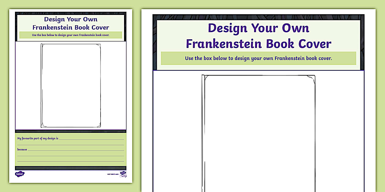 Design Your Own Frankenstein Book Cover (teacher made)