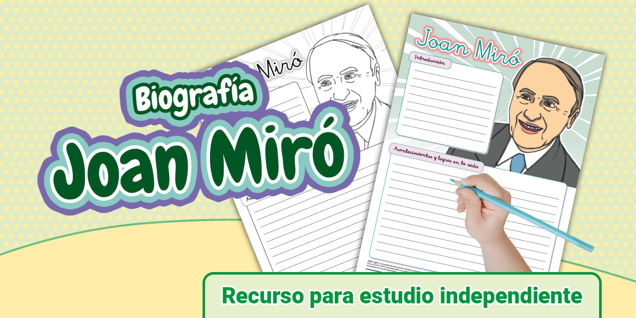 Ficha de actividad: Biografía de Joan Miró