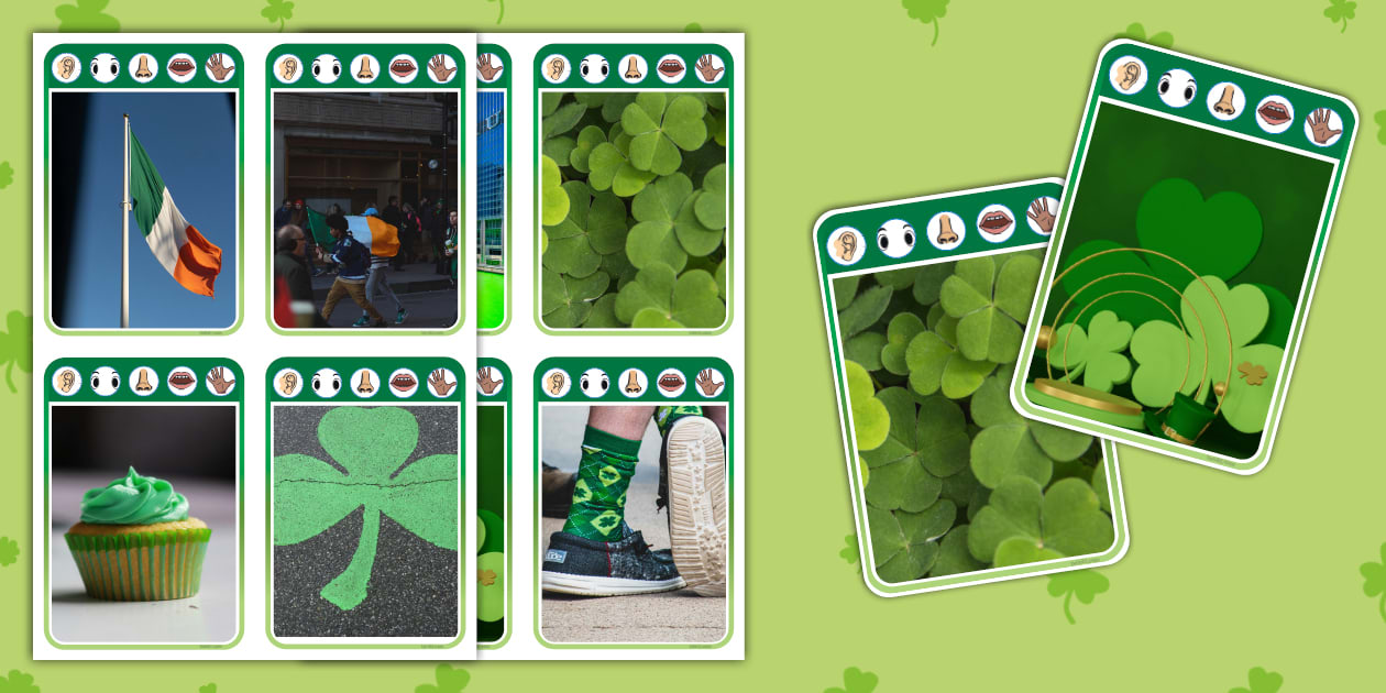St Patrick's Day Story Setting Photo Prompt Cards - Twinkl