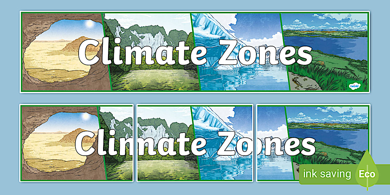 Climate Zones Display Banner (teacher made) - Twinkl