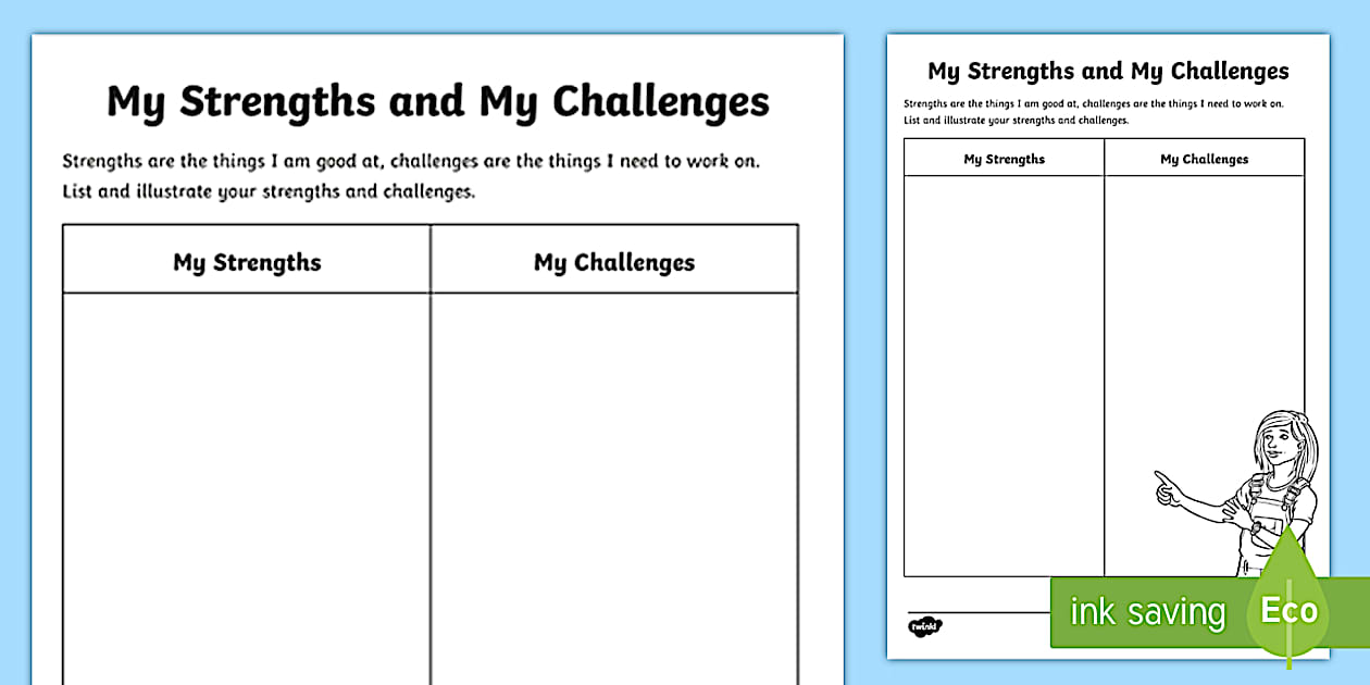Identifying Strengths Worksheet | Resource | Twinkl USA