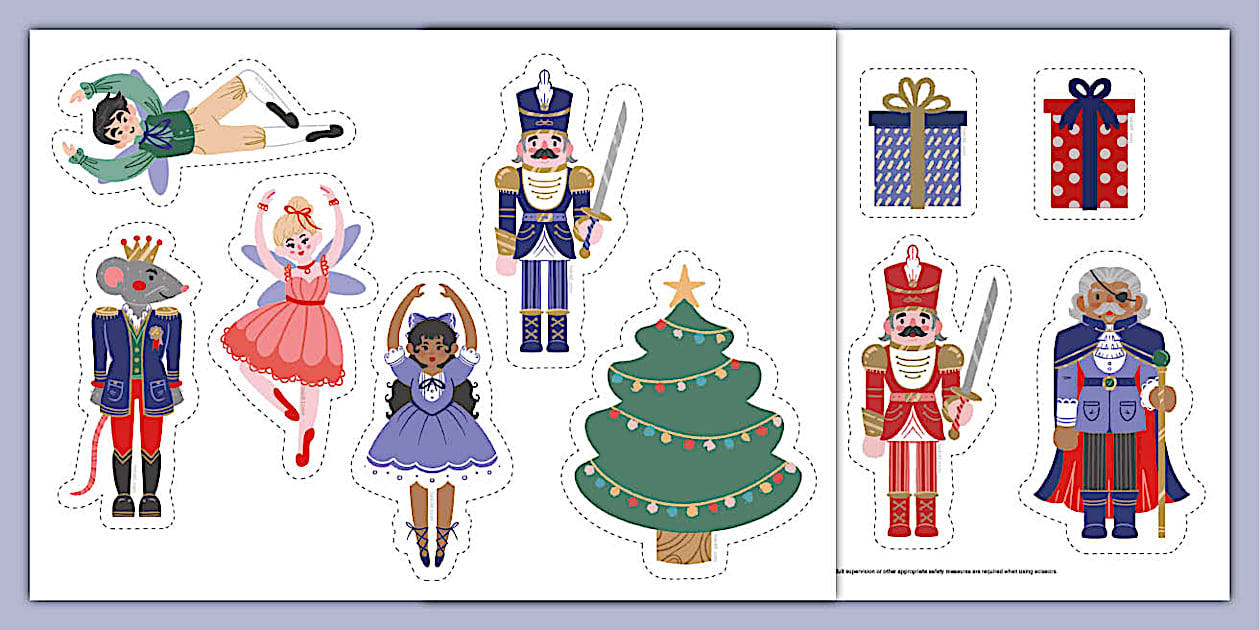 Nutcracker Stick Puppets (teacher made) - Twinkl