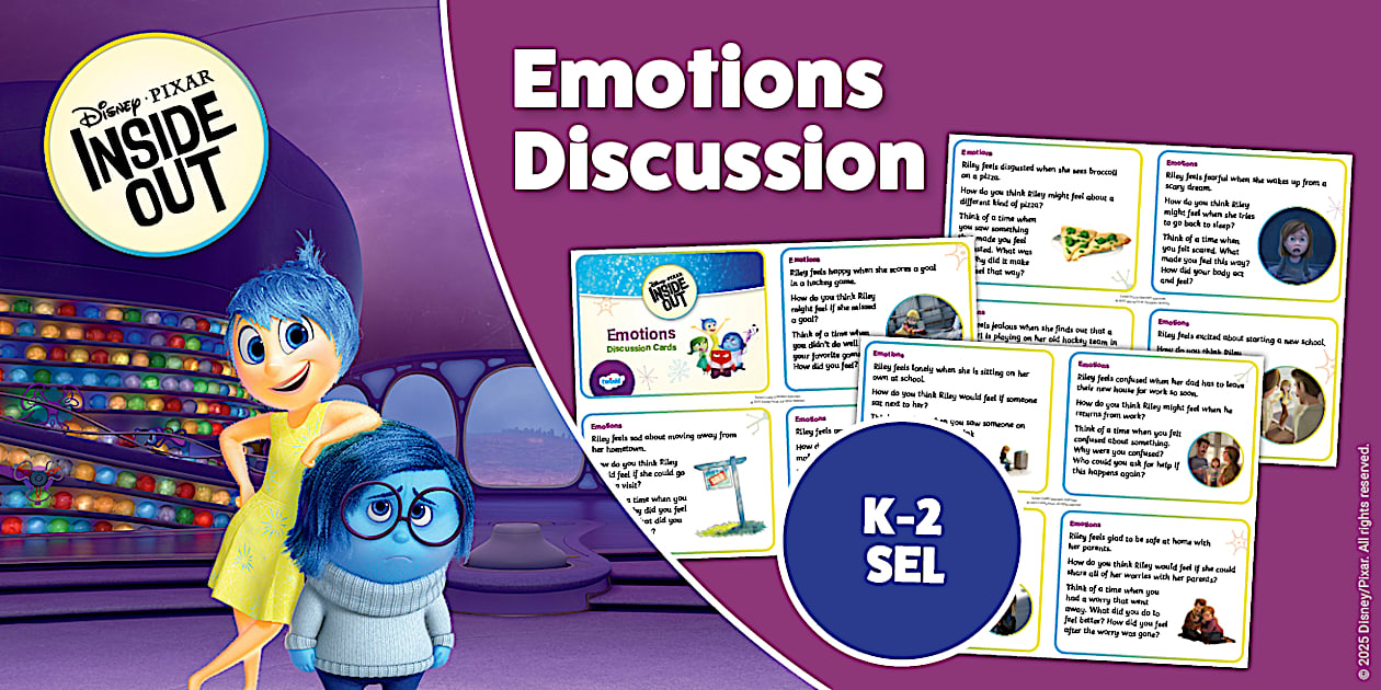 Inside Out: Emotions SEL Discussion Cards