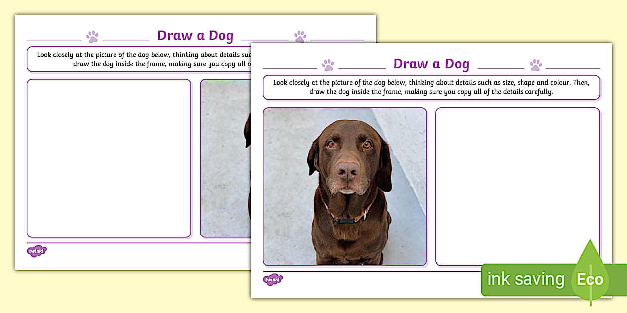 Draw a Dog Art Activity