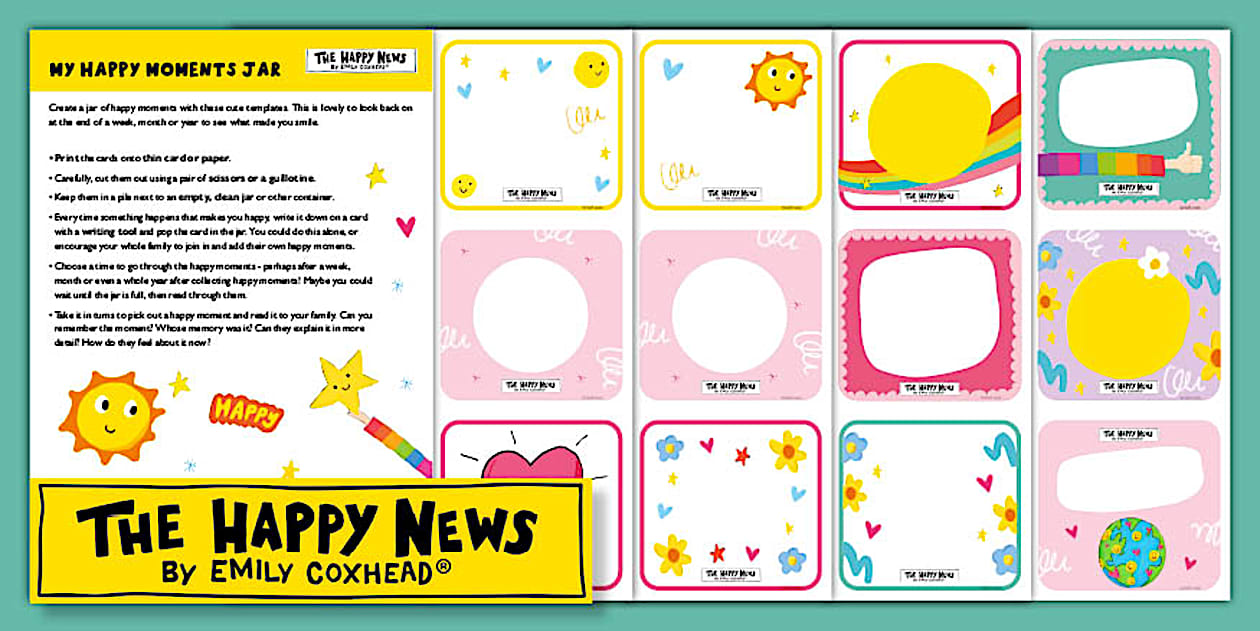 FREE! - The Happy News Activity: My Happy Moments Jar