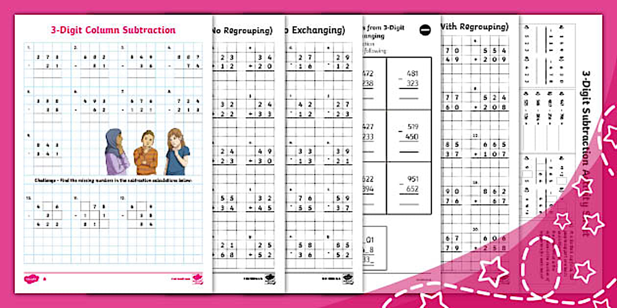 👉 Addition and Subtraction 2 and 3 Digit Numbers Resource Pack