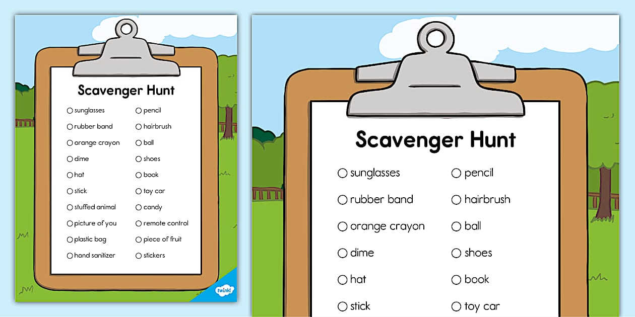 Editable Scavenger Hunt Template | Resource | Twinkl USA