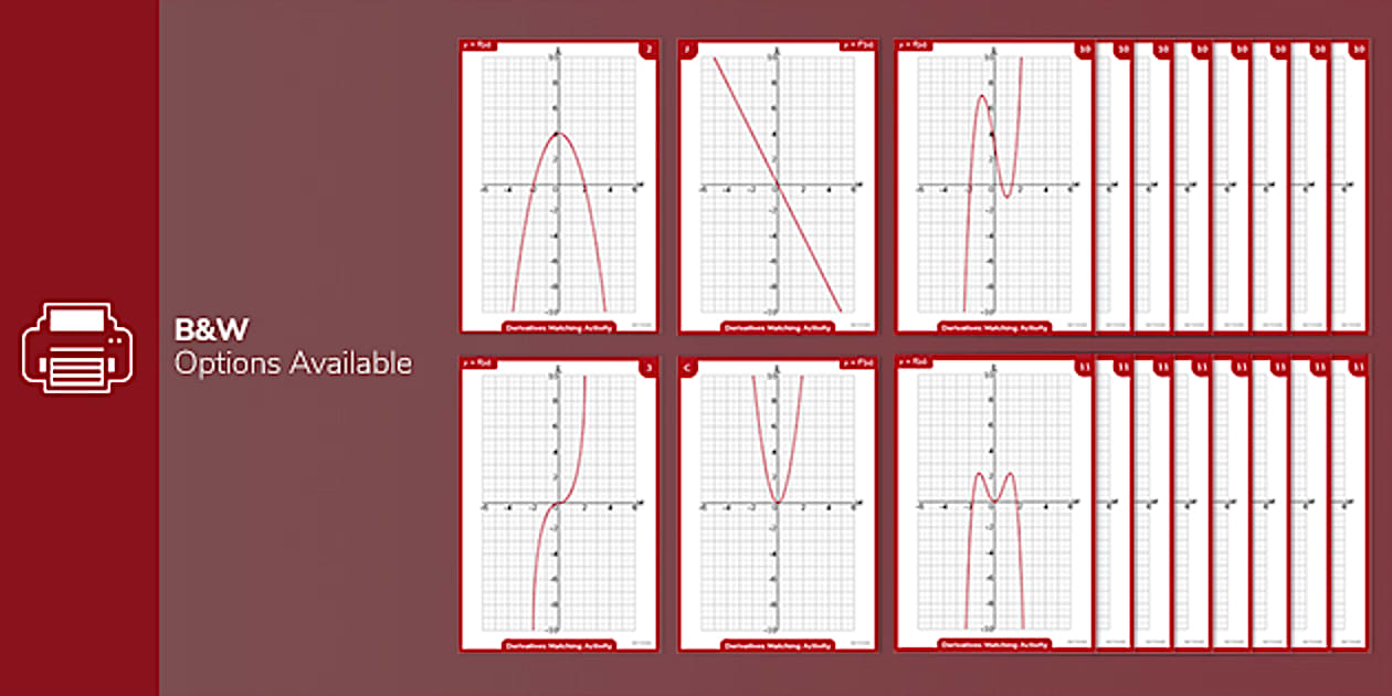 👉 Matching Functions with the Graphs of Their Derivatives Rich Task
