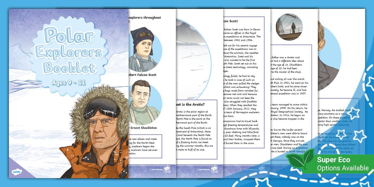 Famous Polar Explorers | Parent Home Teaching Booklet