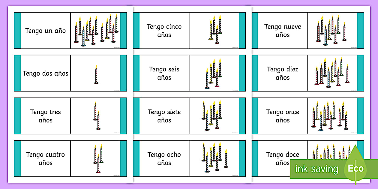 Age and Numbers Loop Cards - Twinkl